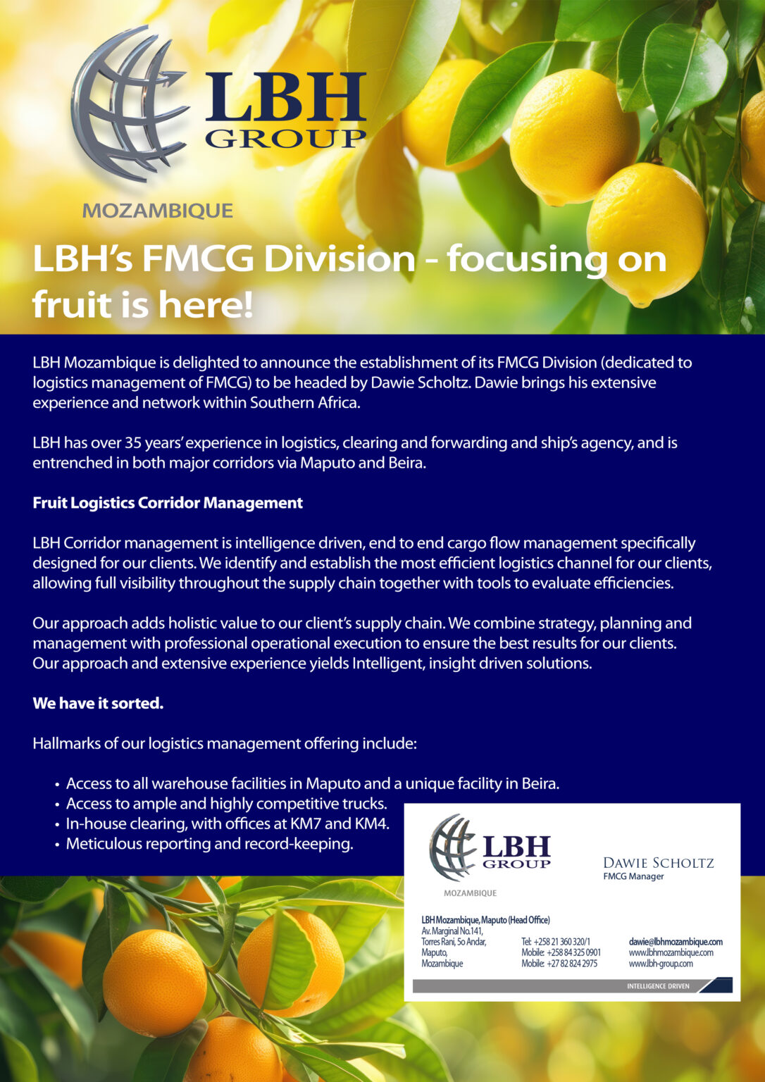LBH’S FMCG DIVISION – FOCUSING ON FRUIT IS HERE! – LBH Group
